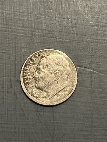 1998-P Roosevelt Dime Misaligned Money Strike Error Coin Vintage USA ...