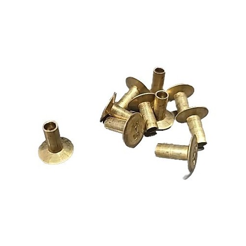 US GI M1 Helmet Semi-Tubular Brass Rivets - Set of 10 Repro Liner Studs ...