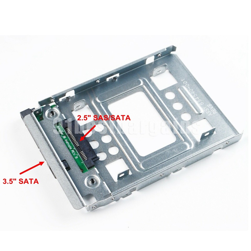2.5" to 3.5" Adapter SAS SATA SSD HDD 654540-001 Tray Caddy N54L N40L ...