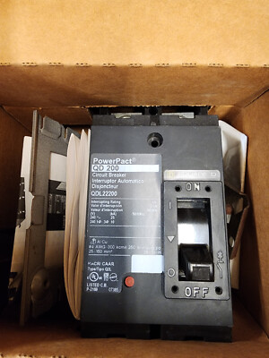 NEW IN BOX!! Square D PowerPact QDL22200 200 Amp 240 Volt 2 Pole ...