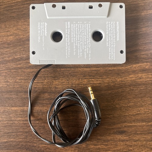 Discwasher Car Connecting Pack CD Compact Disc Cassette Tape Adapter | eBay