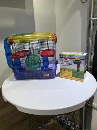 KAYTEE CRITTERTRAIL TRIPLE PLAY HABITAT FOR HAMSTER, MICE. Hamster kit ...