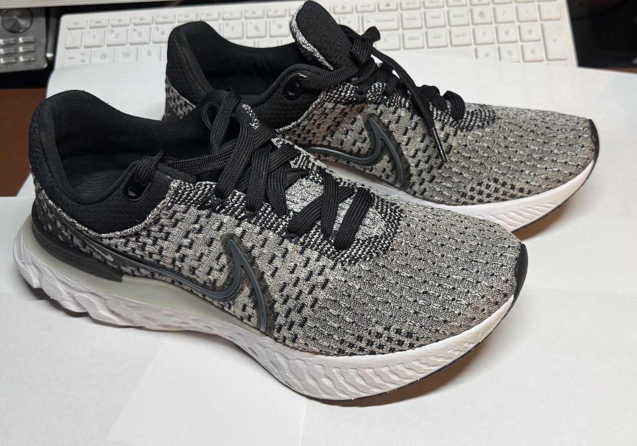 Nike React Infinity Run Flyknit 3 Sneakers~Black Grey… - Gem