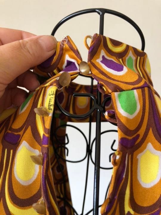 Emilio Pucci Long Sleeve One Piece Dress Multicolor Silk Women's From ...