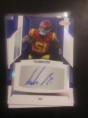 Solomon Byrd Auto Silver 2024 SAGE HIGH SERIES Rookie Houston Texans ...