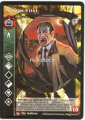 Marcus Vitel (ADV) x1 Lasombra KMW Jyhad VTES | eBay