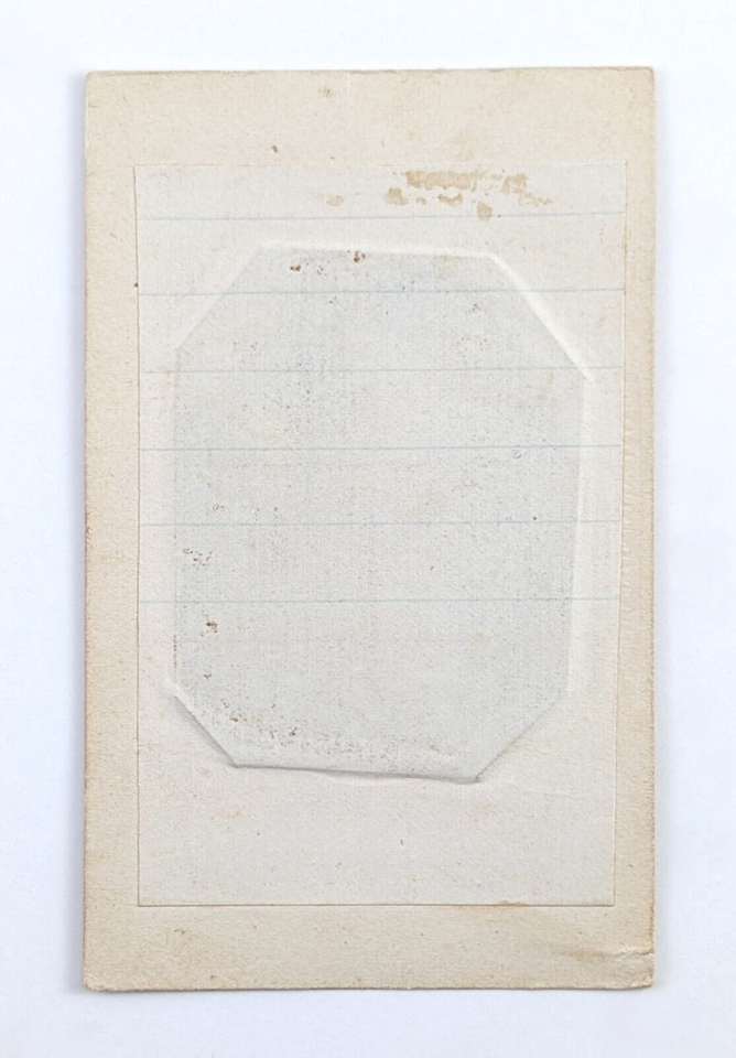 1860s Tintype Photo Portriat Of A Woman Paper Frame Potters Patent 1865 ...