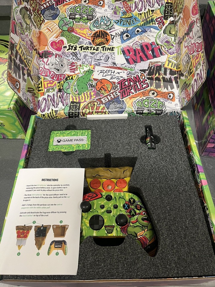 TMNT Pizza Scented Xbox Controllers-Complete Set | eBay