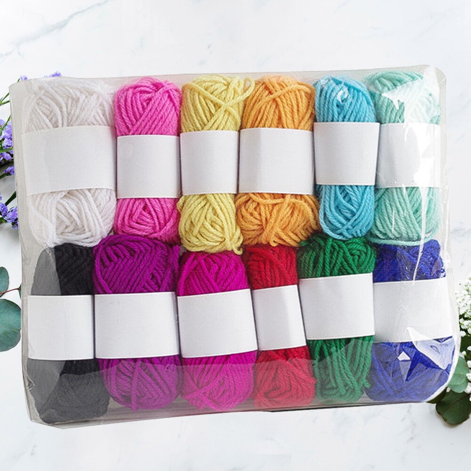 12pcs Knitting Yarn hat yarn Cotton Yarn Bulk Yarn Clearance Woven ...