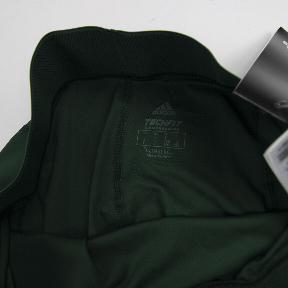 adidas Techfit Compression Pants Men's Dark Green New with Tags | eBay