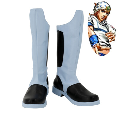 Jojo Adventure Johnny Joestar Shoes Cosplay Men Boots | eBay