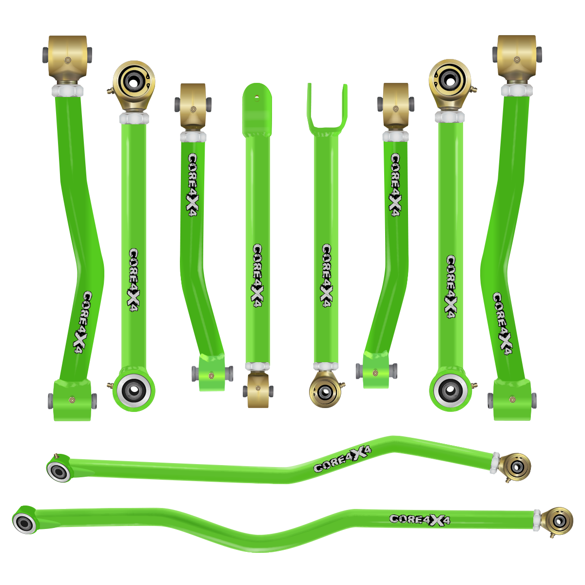 CORE 4X4 10pc Control Arm -Track Bar Kit- Fits Jeep Wrangler JK/JKU ...