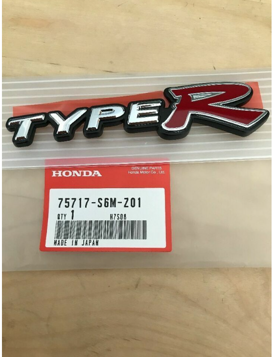 HONDA GENUINE Integra DC5 Type R Acura RSX Emblem 2002-2006 75717-S6M ...