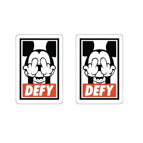 Defy Mouse Sticker Decal punk rock skater skateboard stickers | eBay