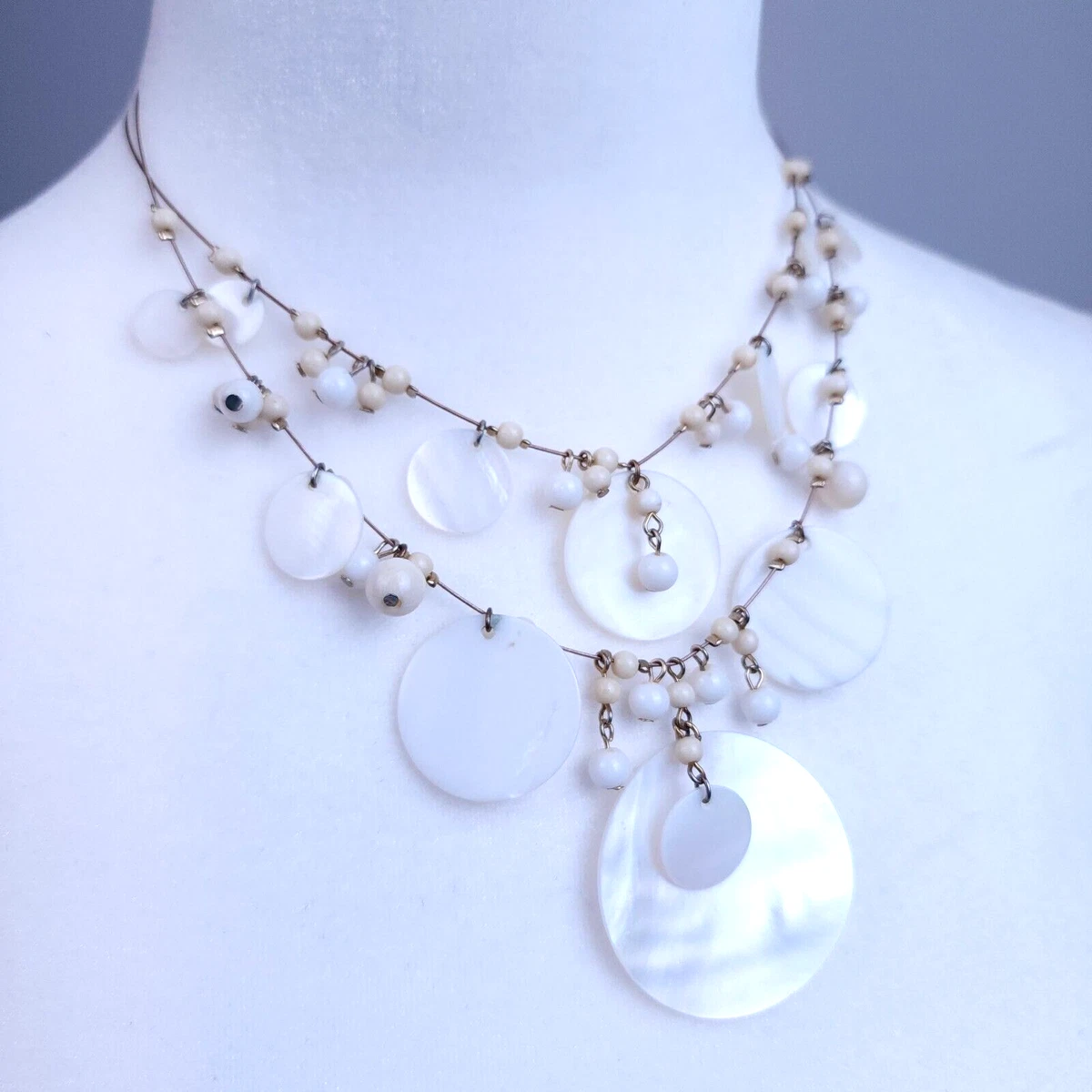 Mother Of Pearl Shell Necklace