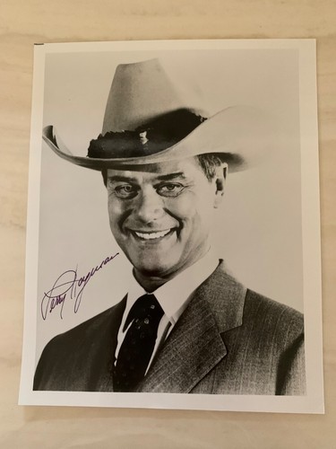 Larry Hagman Signed Autograph Photograph J.R. Ewing Dallas | eBay