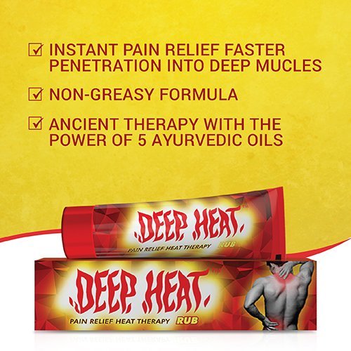 DEEP HEAT Rub Instant pain Aches relief heat therapy muscle stiffness ...