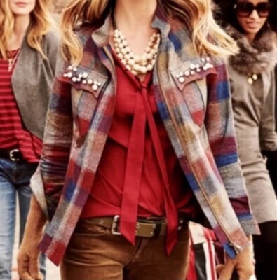 CAbi Size XS Womens Fall Collection Collage Jacket EUC | eBay