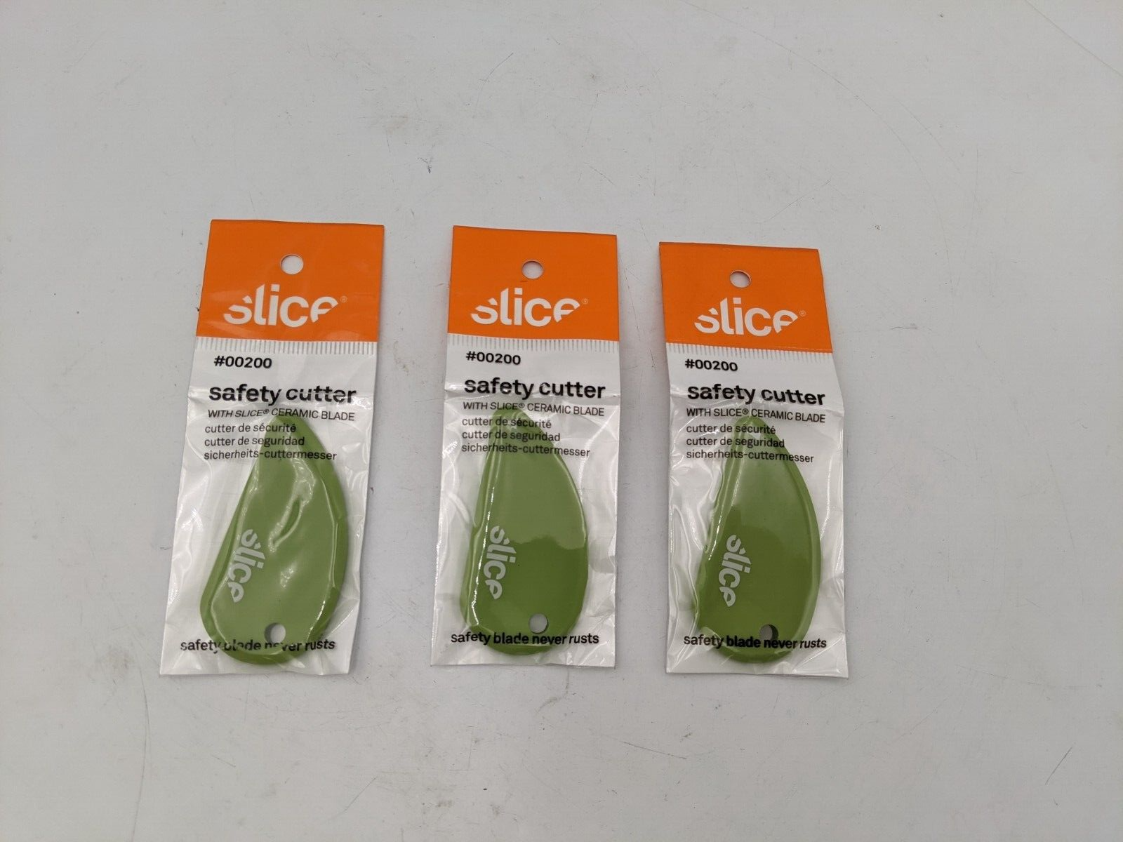 Lot of 3 Slice 00200 Micro Ceramic Safety Cutter Finger-Friendly Key ...