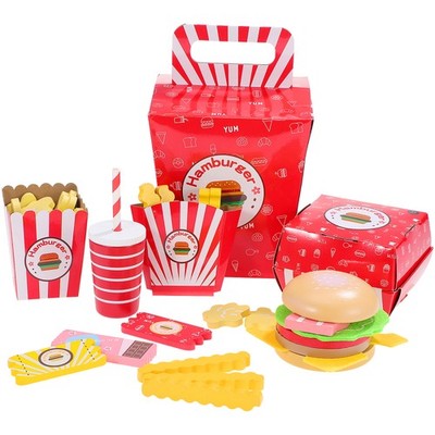 Children's Kitchen Toys Toddler Kids Burger Burgers Play Accessories ...