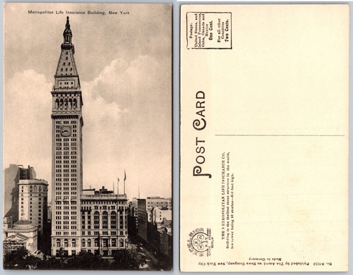 Metropolitan Life Insurance Building New York Postcard | eBay