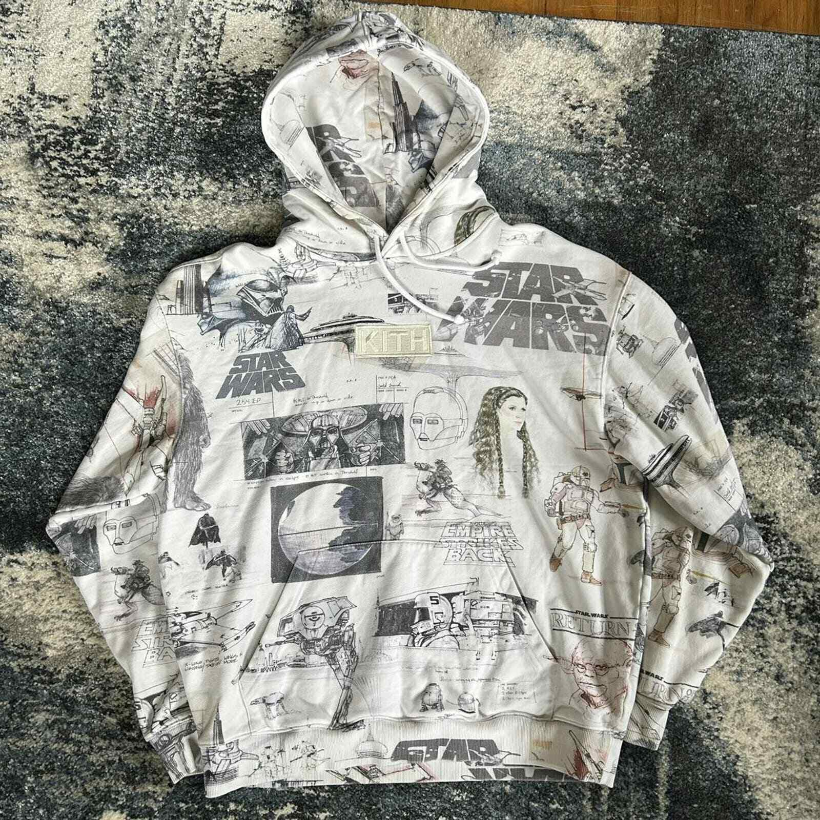2021 KiTH x STAR WARS CONCEPT ART SKETCHES ALLOVER PR… - Gem