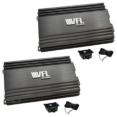 (2) VFL Audio Stealth ST-3000.1D | 3000W Max Monoblock Car Subwoofer ...