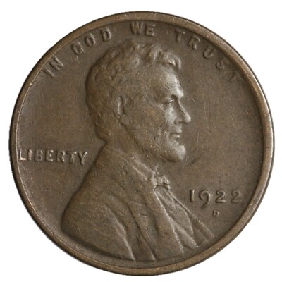 1922-D Lincoln Wheat Cent Penny F/VF Complete Your Album!! | eBay