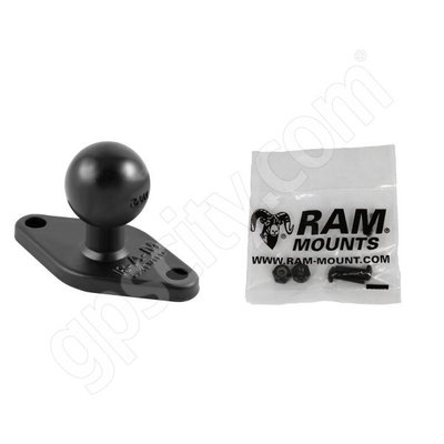 RAM Mount Aluminum Diamond mini Plate with 1 inch Ball and RAM Mounting ...