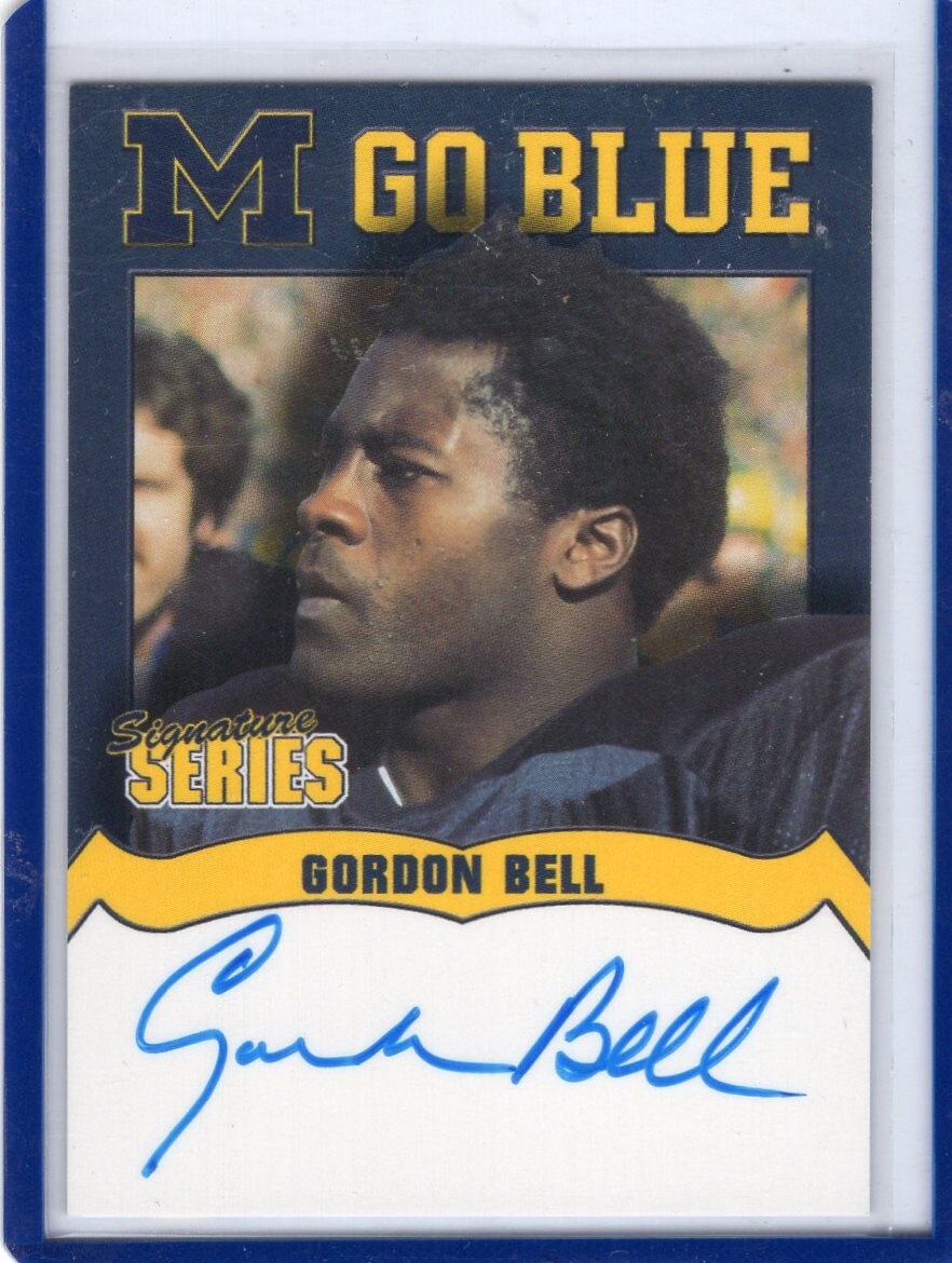 Gordon Bell Michigan Wolverines TK Legacy M Go Blue Autograph MGB40 | eBay