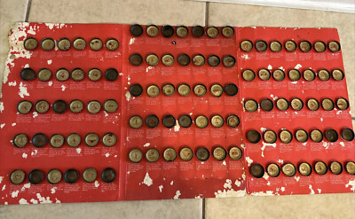 Vintage 1962 Coke TOUR THE WORLD Bottle Caps--Complete Set of 100 Caps ...