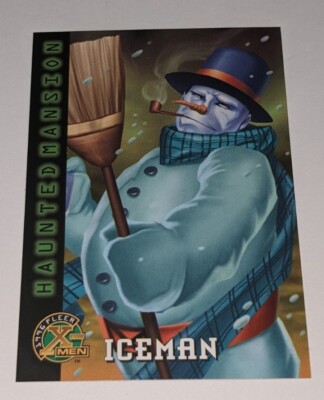 1996 Fleer X-Men # 94 HAUNTED MANSION ICEMAN Marvel Trading Card Comic ...