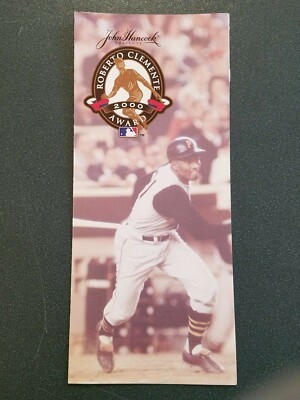 2000 Roberto Clemente award tri-fold brochure | eBay