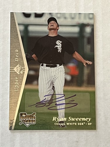 Ryan Sweeney 2007 Upper Deck SP Rookie Autograph Auto Card Chicago ...
