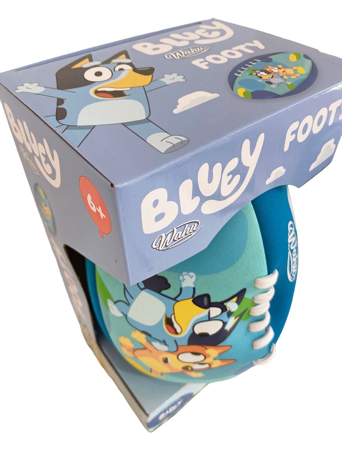 Bluey Footy Ball - Wahu- New - Kids Football Training Outdoor Sports ...