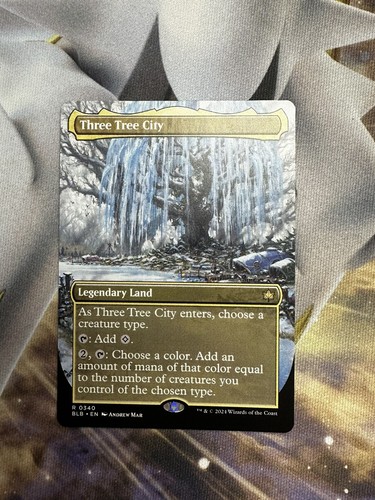 Three Tree City - Borderless Regular #0340- - Bloomburrow - Mtg-US ...