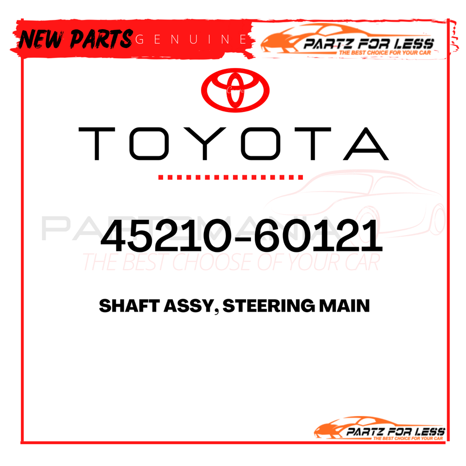45210-60121 TOYOTA GENUINE SHAFT ASSY, STEERING MAIN 4521060121 NEW OEM ...