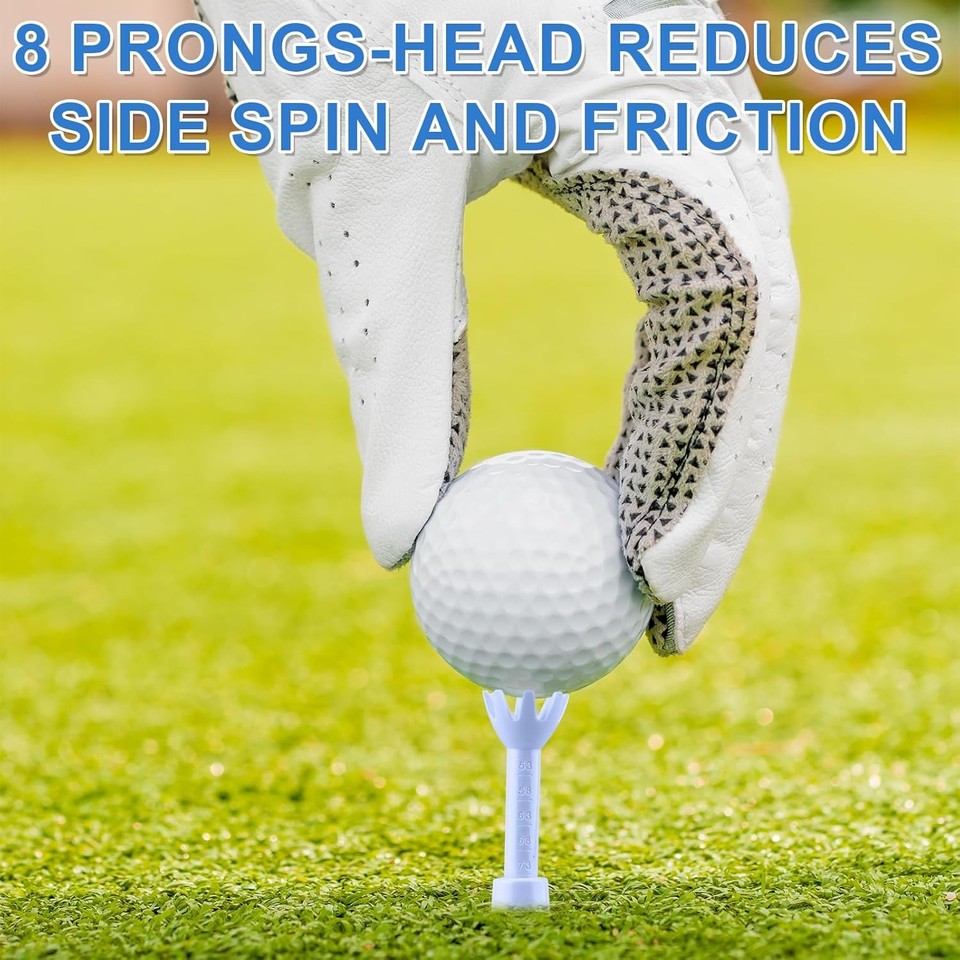 BOXOB 2pcs Adjustable Golf Tees, Simulator Tees for Driving Range blue ...