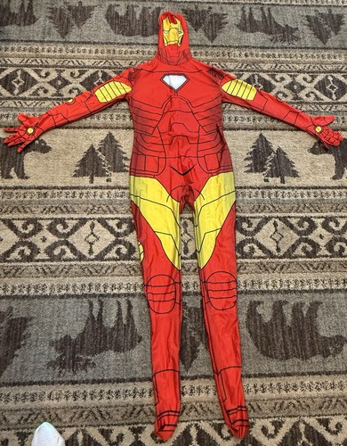Marvel Iron Man adult L large Halloween costume Party Suit morphsuit | eBay
