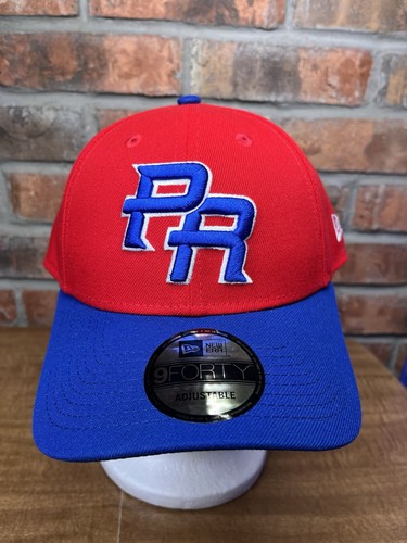 New Era Puerto Rico PR Blue Red Embroidered Logo 9forty Snapback Hat ...