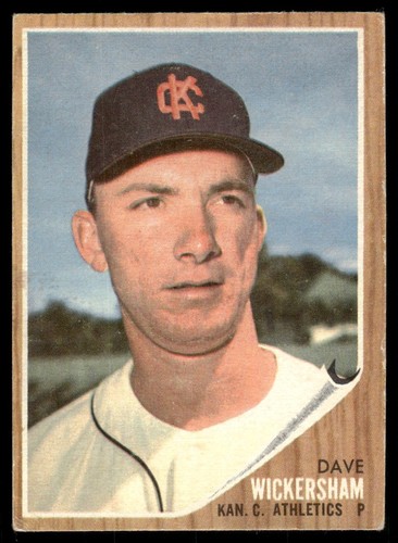1962 Topps Dave Wickersham Kansas City Athletics #517 | eBay