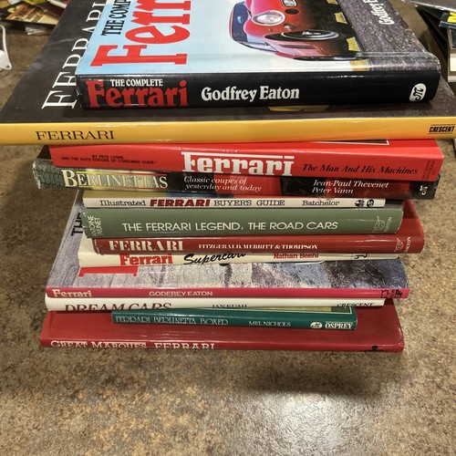 lot of 12 ferrari books berlinettas supercars Rare | eBay