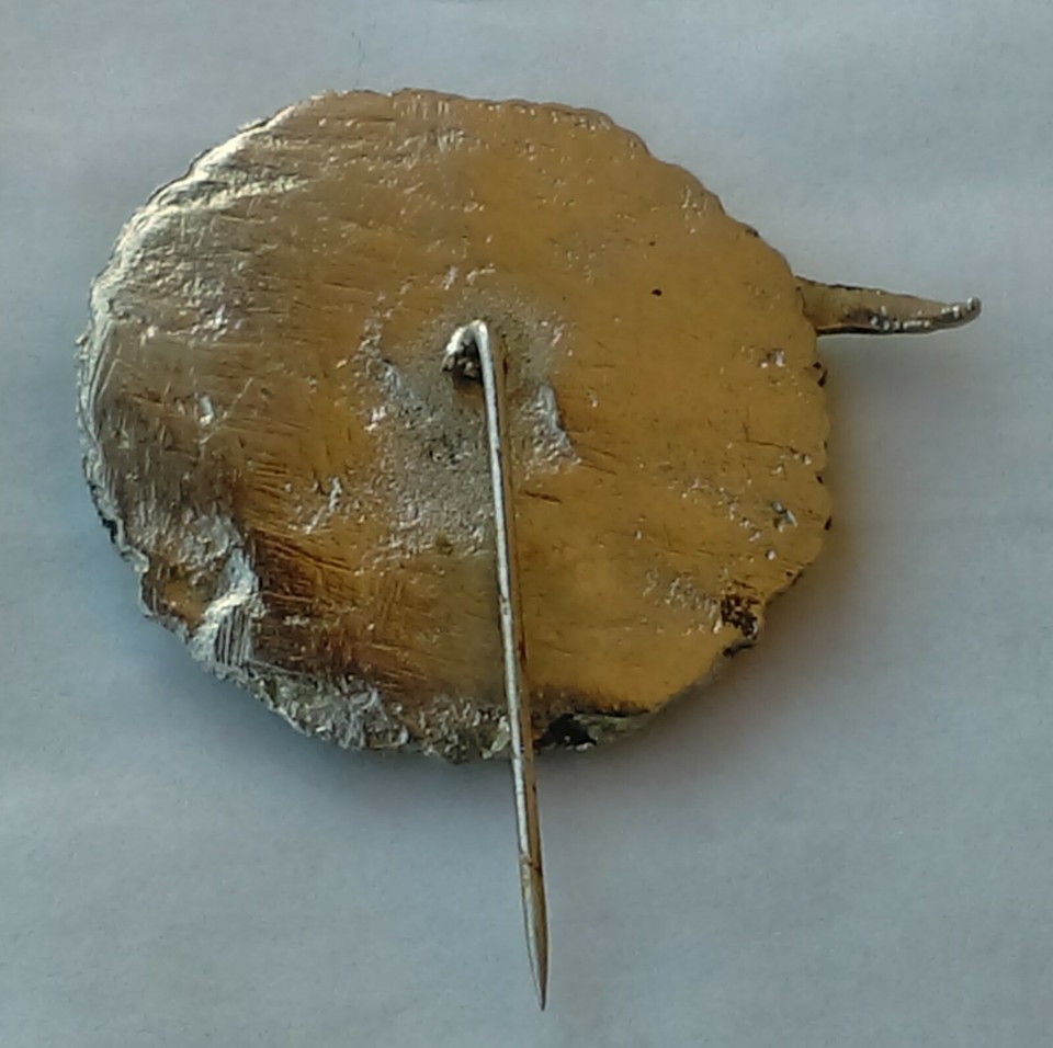 Hunting / Jagd / Caccia - hummingbirds, vintage pin, badge - BIG BADGE ...