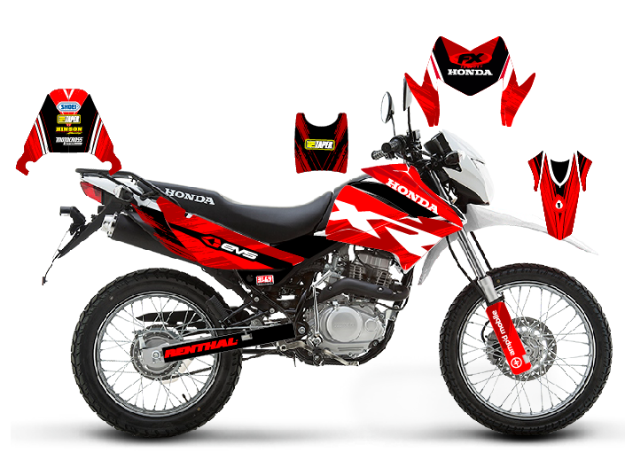 Honda Bross, XR 150 L XR 125 L Graphics calcomanías kit (READ) | eBay