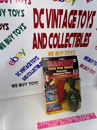 Vintage 1986 Rare ARCO Rambo Toys for bikes Grenade Squeeze Horn ...