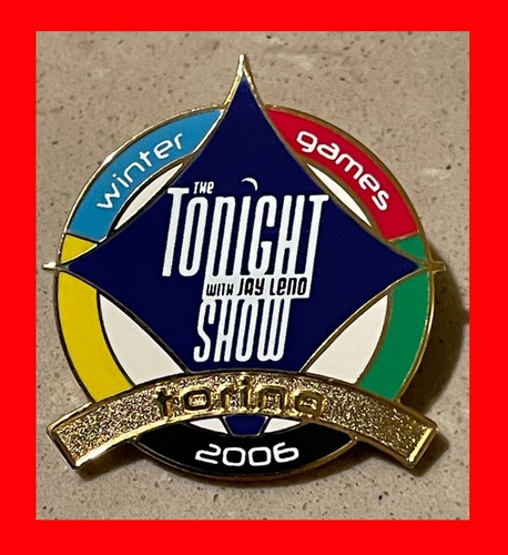 2006 TORINO OLYMPIC PIN BADGE MEDIA PIN TV TONIGHT SHOW JAY LENO | eBay