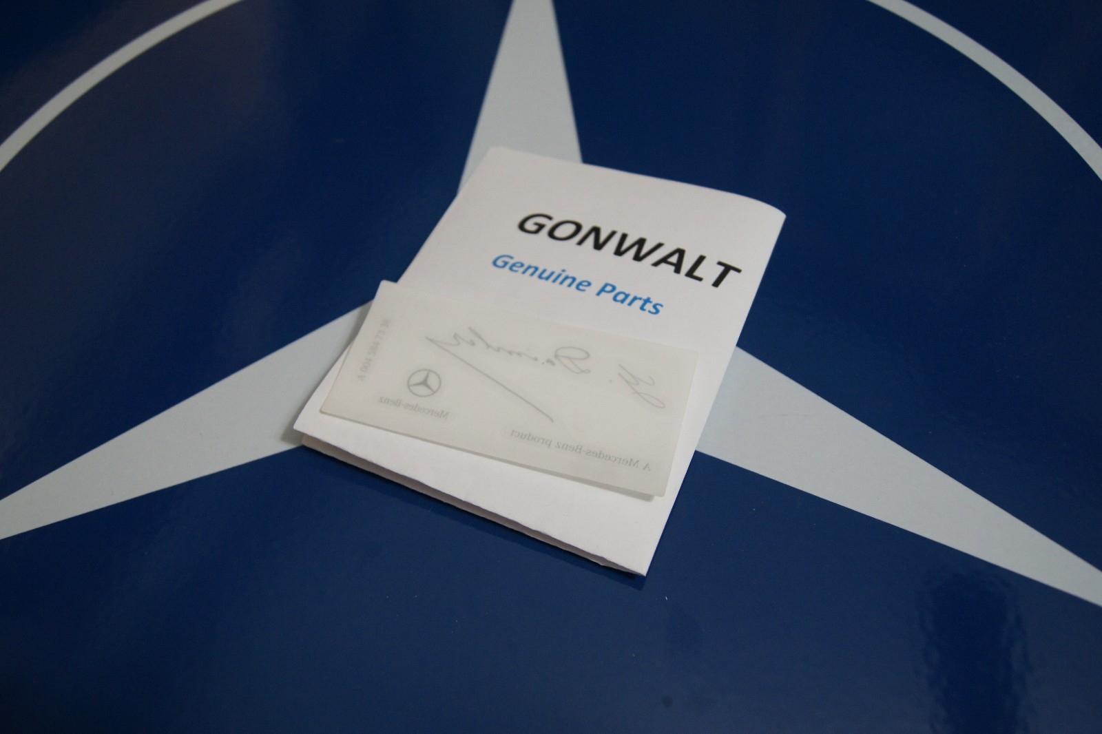 Mercedes Benz Genuine Clear Windshield Signature Decal Signed Sticker ...