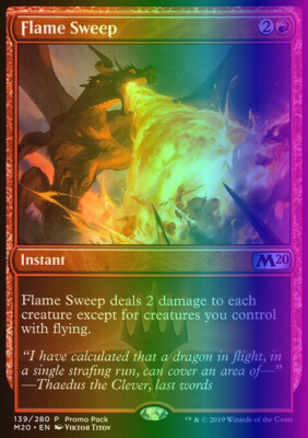 MTG Magic the Gathering Flame Sweep (139/143) Core Set 2020 Promos LP ...