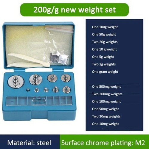 Electronic Weighing Balance Calibration 100g500g1000g Set Precision ...