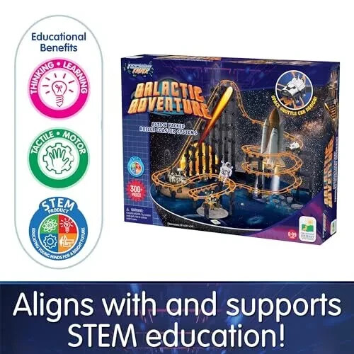 Techno Trax Galactic Adventure, Action Packed Roller Coaster Building ...